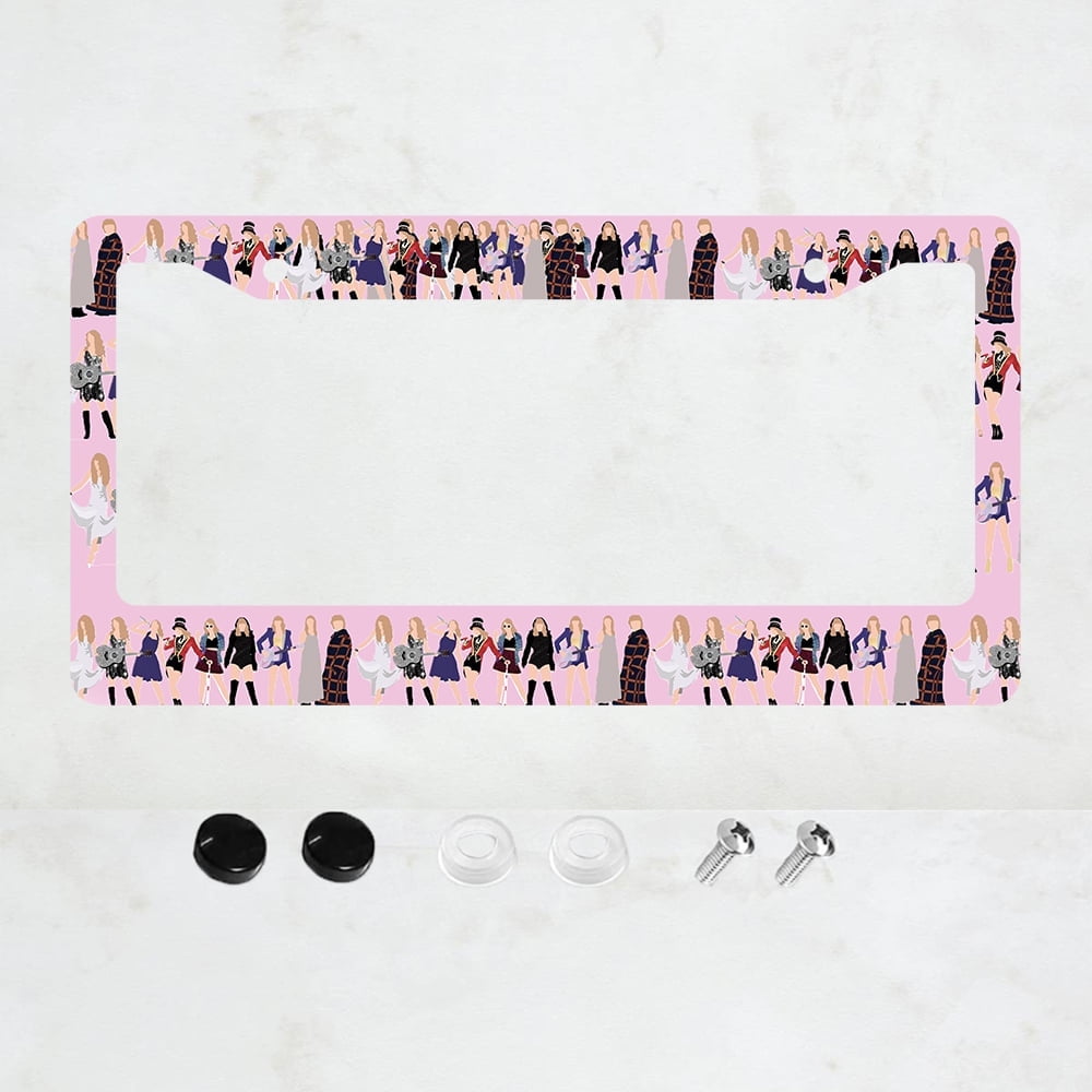 Pop Singer License Plate Frames , Aluminium License Plate Cover for ...