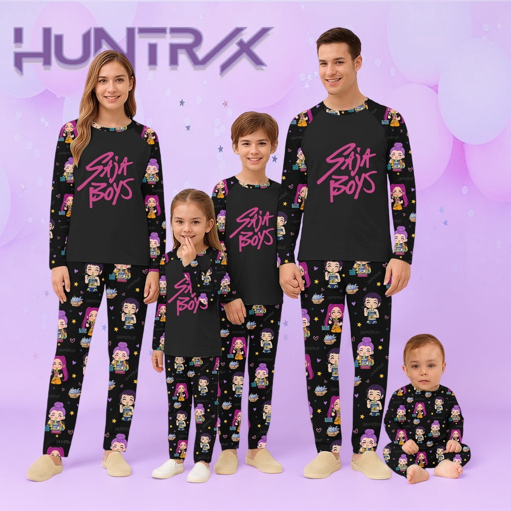 Pop Singer Stars Ru-mi Family Christmas Pjs Matching Sets Mi-ra, Merry ...