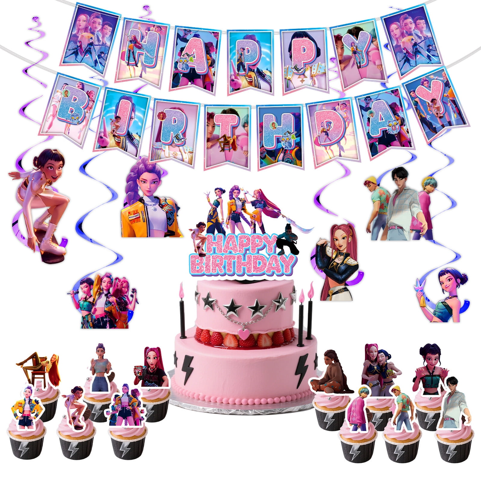 Pop Singers Birthday Party Decorations Hunters Birthday Party Supplies ...