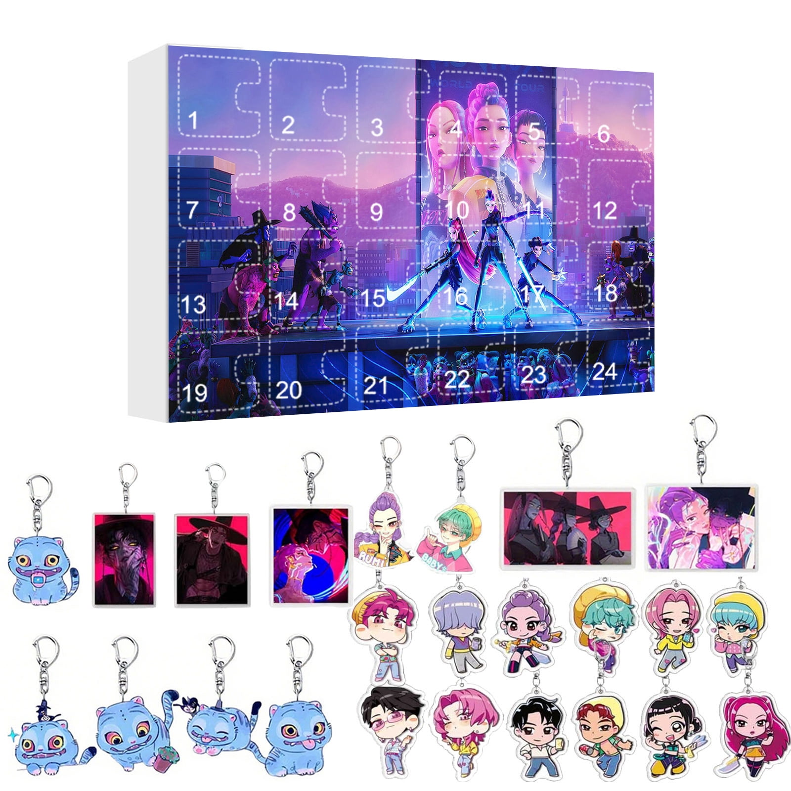 Pop Singers Demon Hunters Advent Calendar, 2025 Countdown Calendar with ...