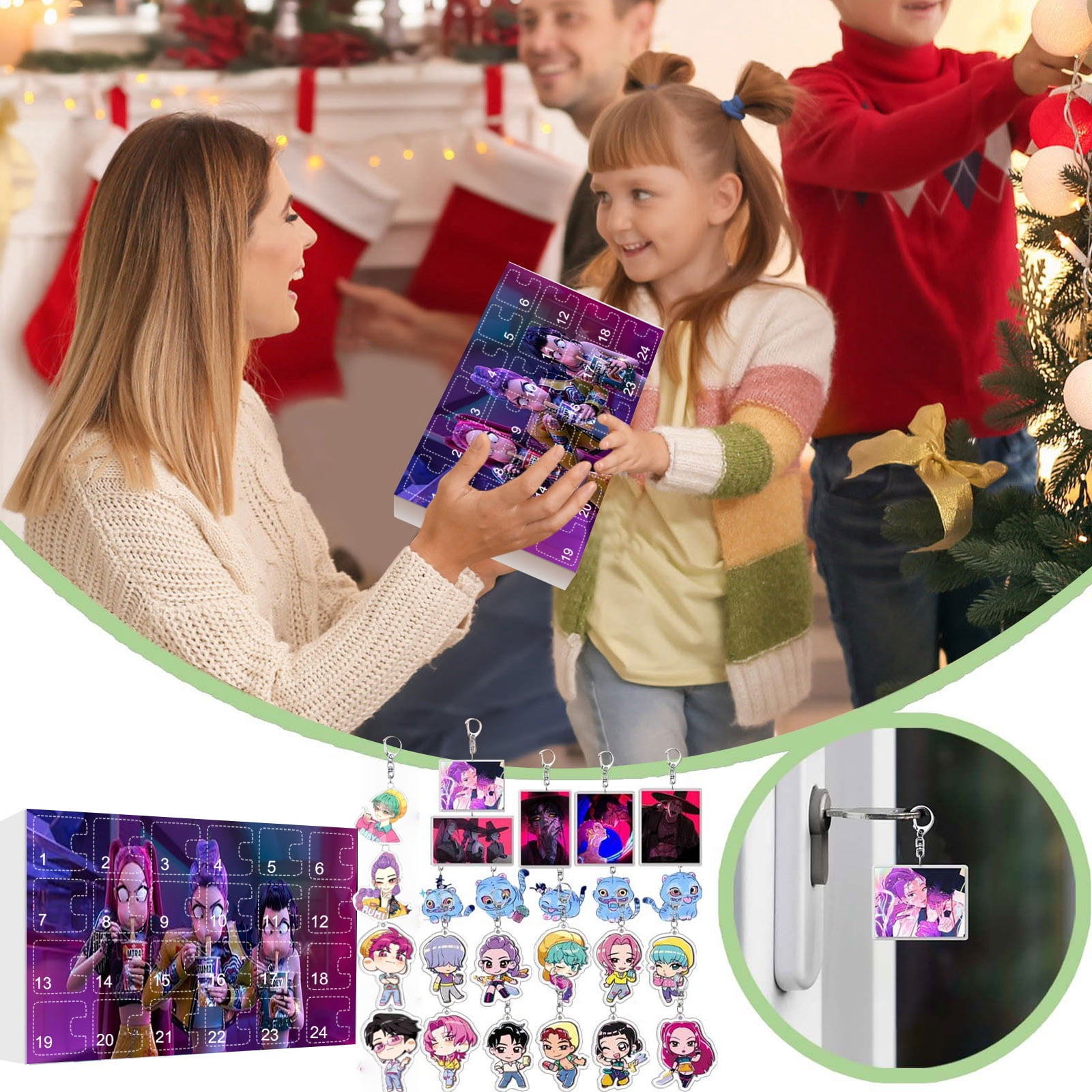 Pop Singers Demon Hunters Advent Calendar, 2025 Countdown Calendar with ...