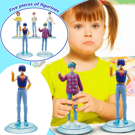Pop Singers Sa-ja Stars Der-py 5Pcs 6.3inch Doll Action Figure, Ji-nu ...