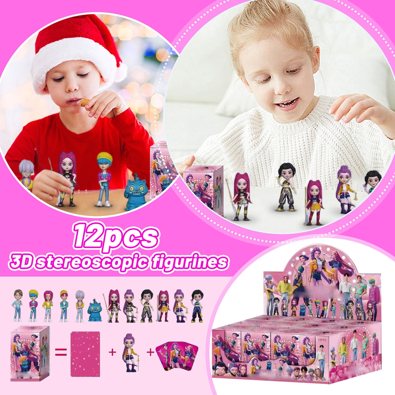 Pop Singers Stars Ru-mi Dolls Action Figure 12Pcs Advent Calender, Sa ...