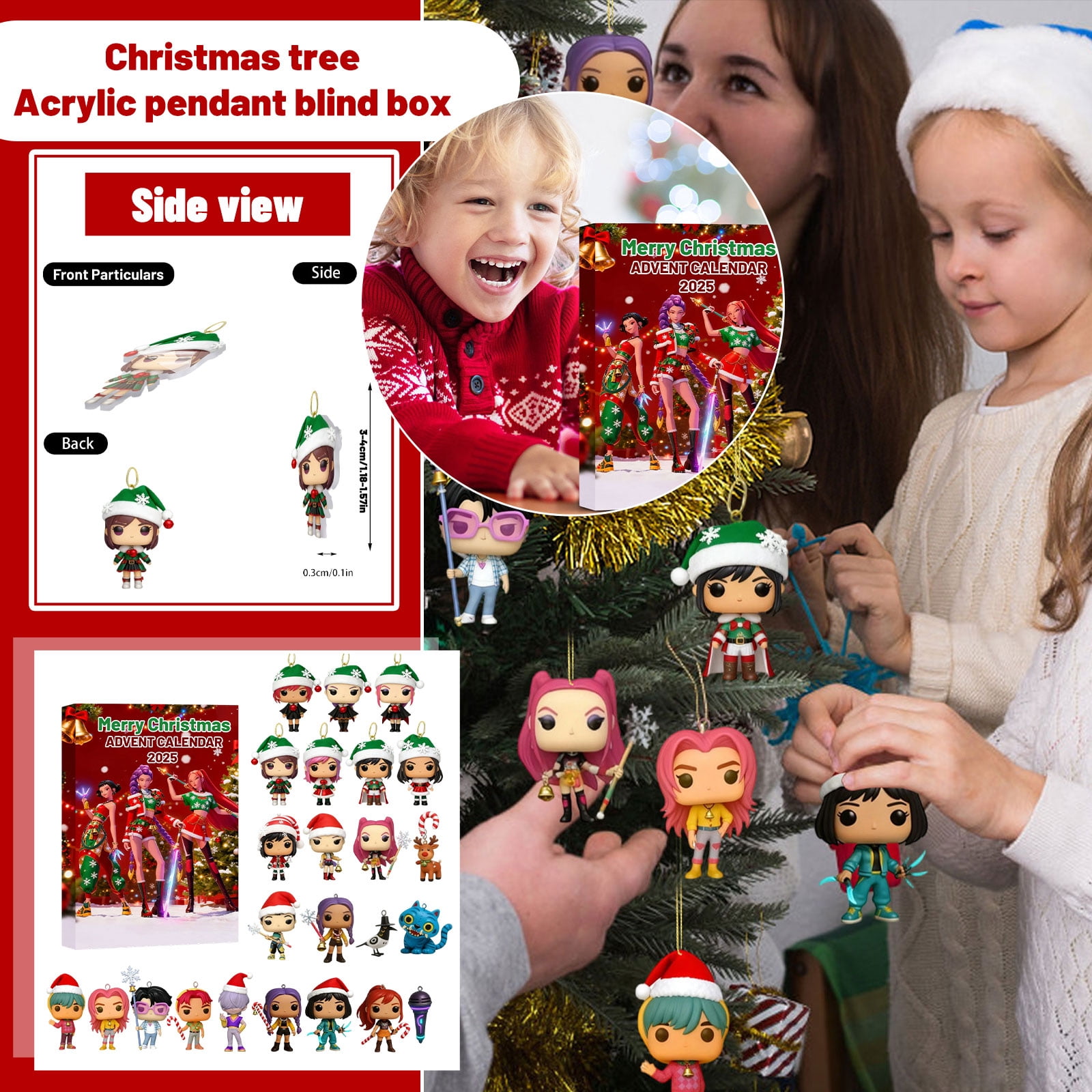 Pop Singers Stars Ru-mi Figures 24Pcs Keychains Advent Calender, Sa-ja ...