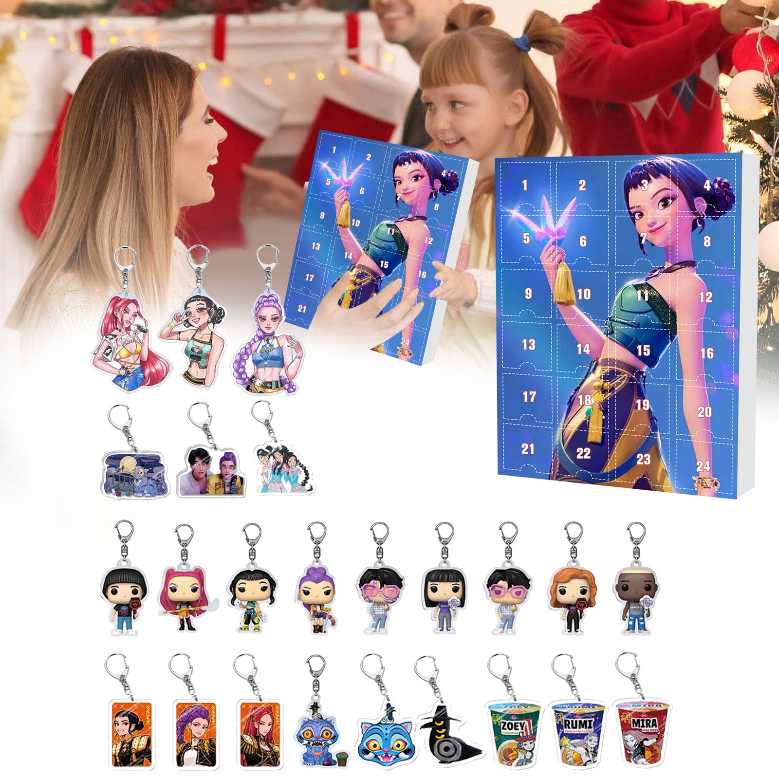 Pop Singers Stars Ru-mi Figures 24Pcs Keychains Advent Calender, Sa-ja ...