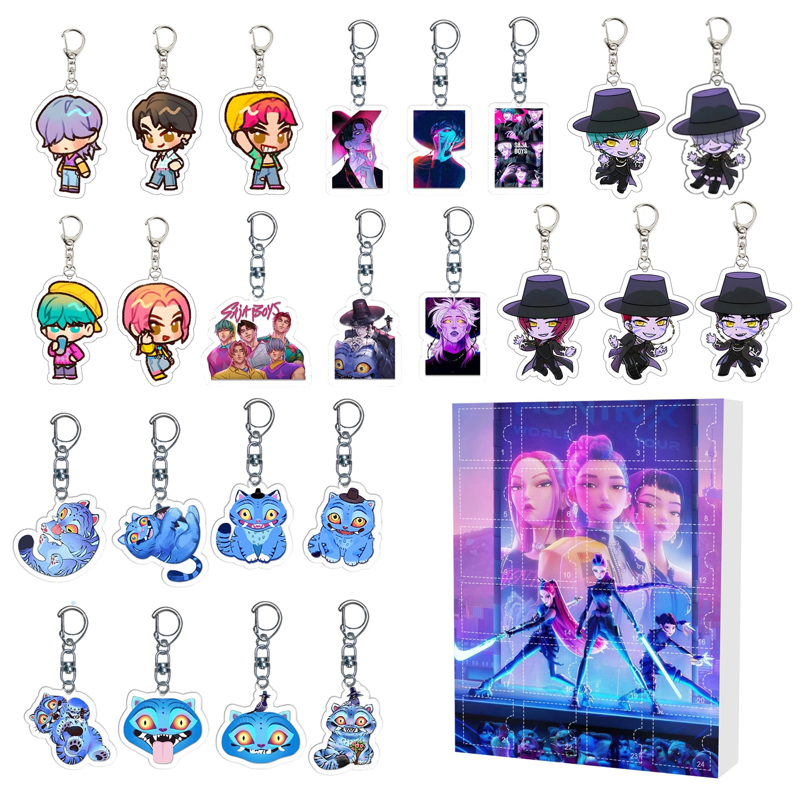 Pop Singers Stars Ru-mi Figures 24Pcs Keychains Advent Calender, Sa-ja ...