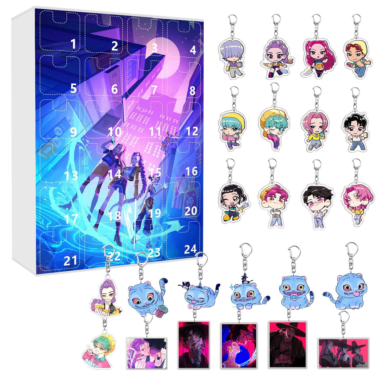 Pop Singers Stars Ru-mi Figures 24Pcs Keychains Advent Calender, Sa-ja ...