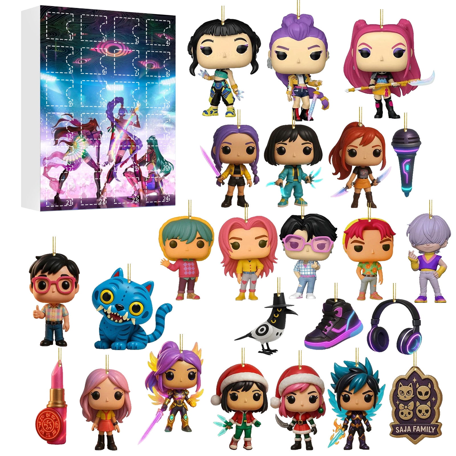 Pop Singers Stars Ru-mi Figures 24Pcs Keychains Advent Calender, Sa-ja ...