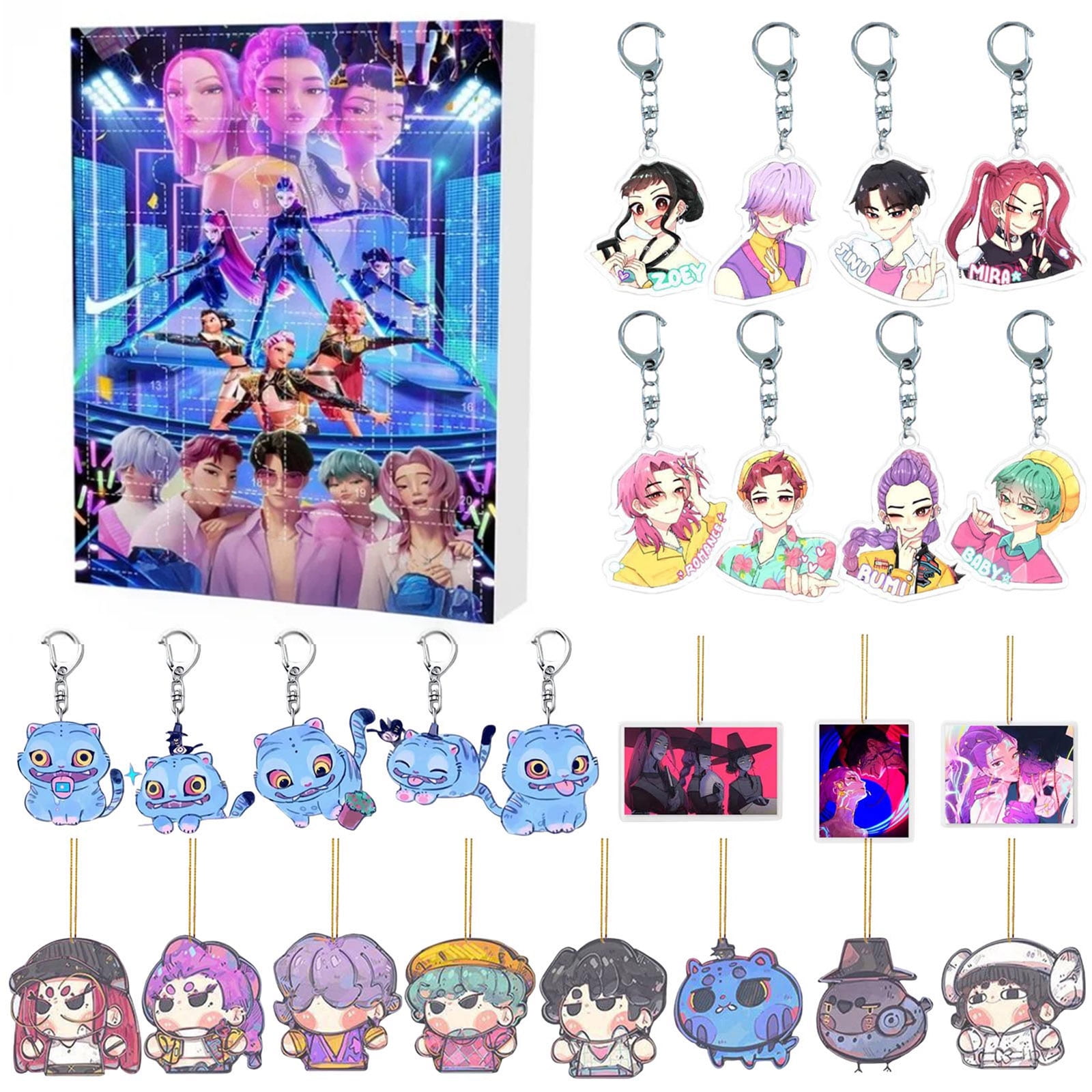 Pop Singers Stars Ru-mi Figures 24Pcs Keychains Advent Calender, Sa-ja ...
