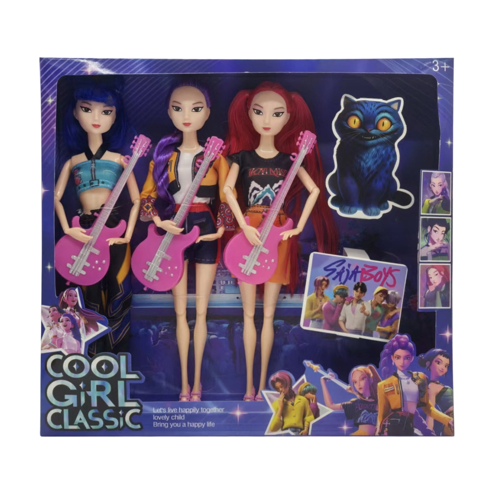 Pop Singers Stars Ru-mi 3Pcs Doll Action Figures with Accessories, Zo ...