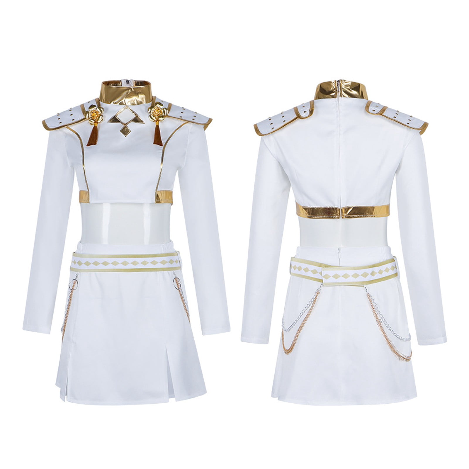 Pop Singers Stars Ru-mi Dancing White Dress Costumes Cosplay, Pop ...