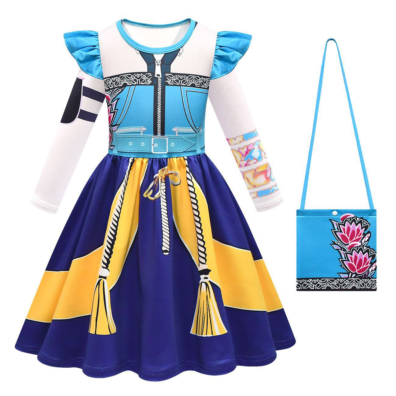 Pop Singers Stars Zo-ey Dancing Dress Cosplay Costumes with Handbag ...
