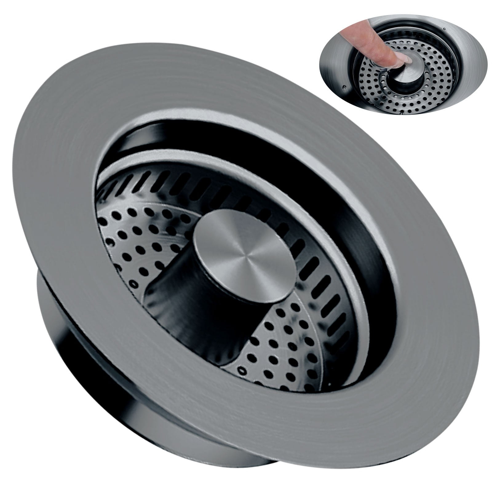 Pop Up Sink Stopper,304 Stainless Steel Sink Drain Strainer for Kitchen ...