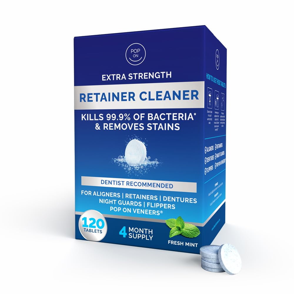 Pop On Smiles Retainer Cleaner Tablets for Ultrasonic Cleaners ...