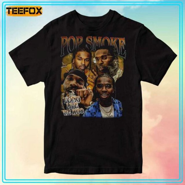 Pop Smoke Long Live The Woo Vintage 90s T-Shirt - Walmart.com