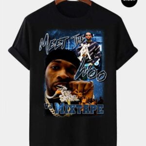 Pop Smoke Meet The Woo Vintage Retro Style Rap Music Hip Hop T-Shirt - Walmart.com