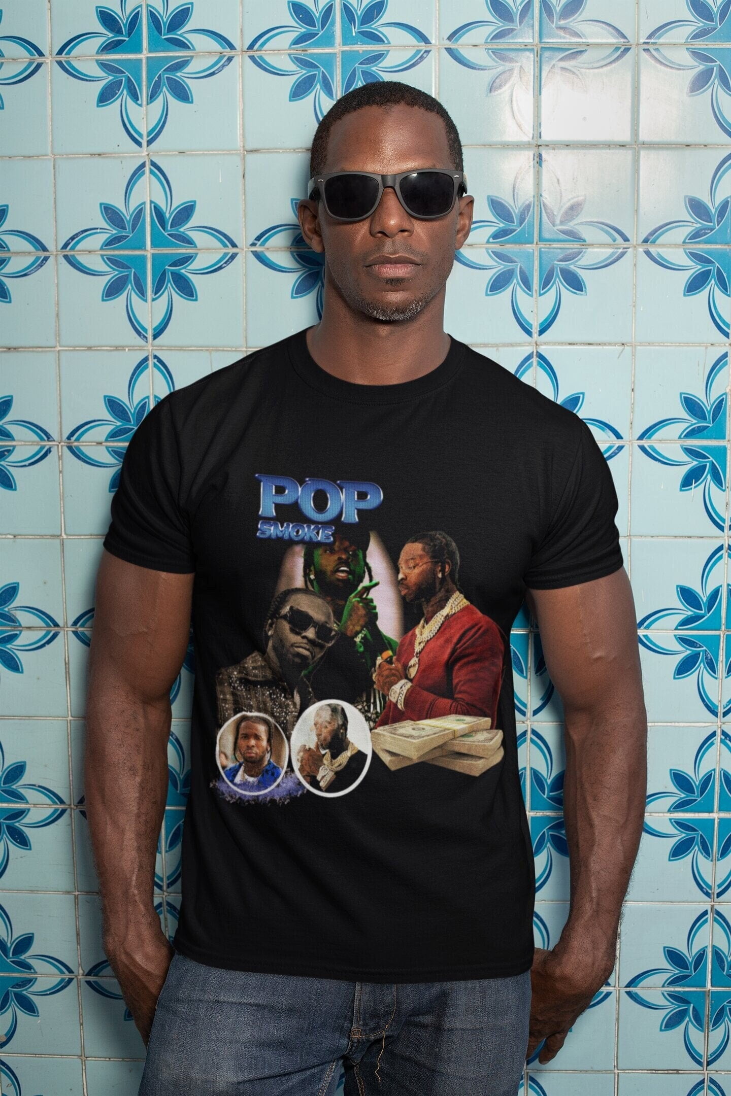 Pop Smoke T-Shirt, hiphop tee, birthday bday present, vintage retro ...
