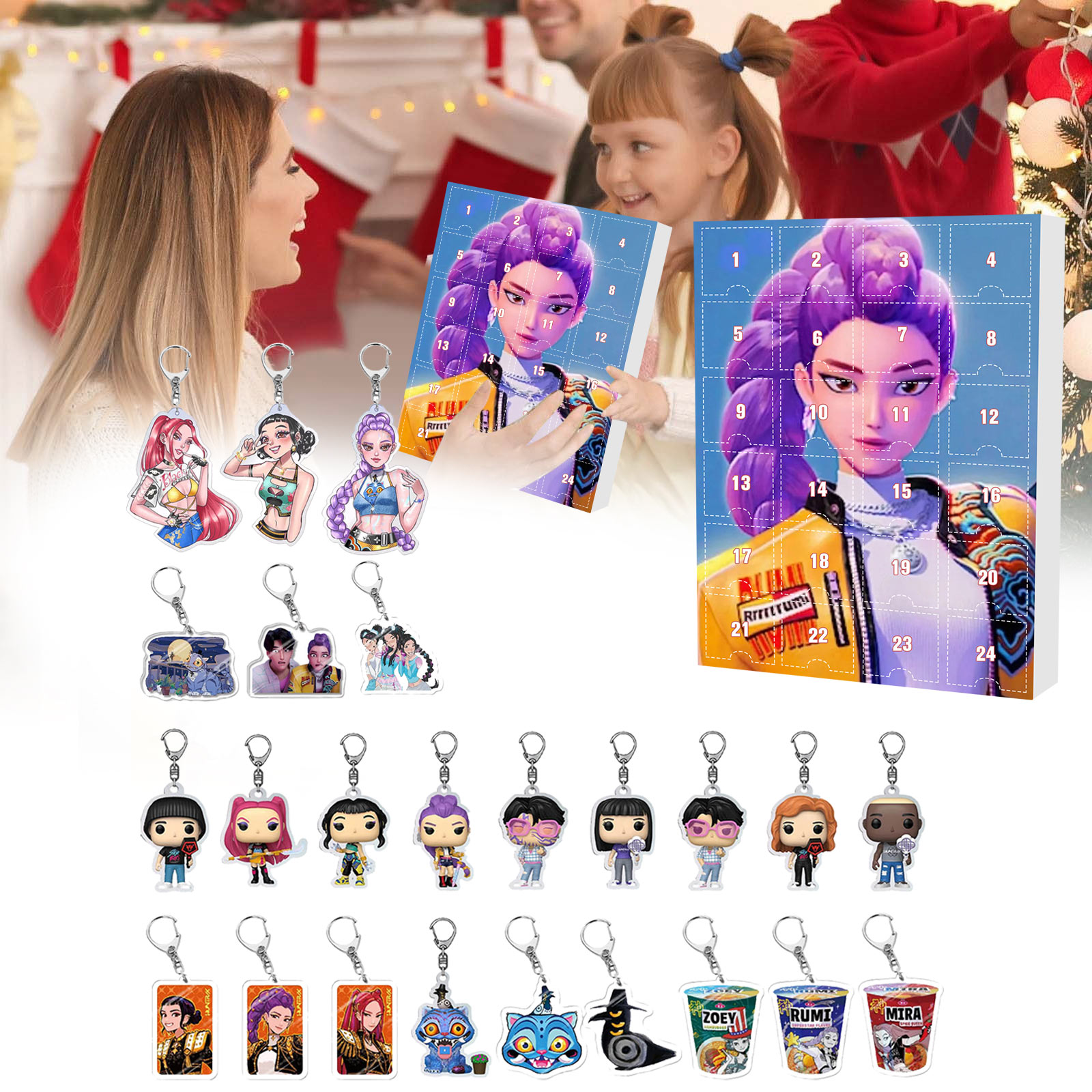 Pop Star Singers K-Pop Devil Hunter Christmas Countdown Calendars ...