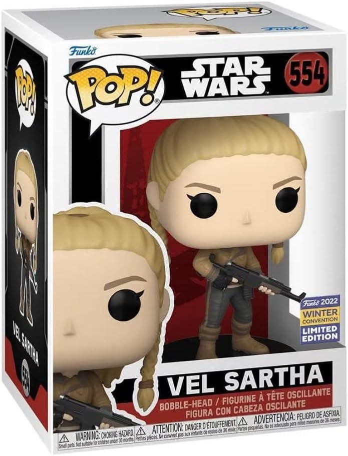Pop! Star Wars Vinyl Bobble-Head Vel Sartha #554 2022 Winter Convention ...