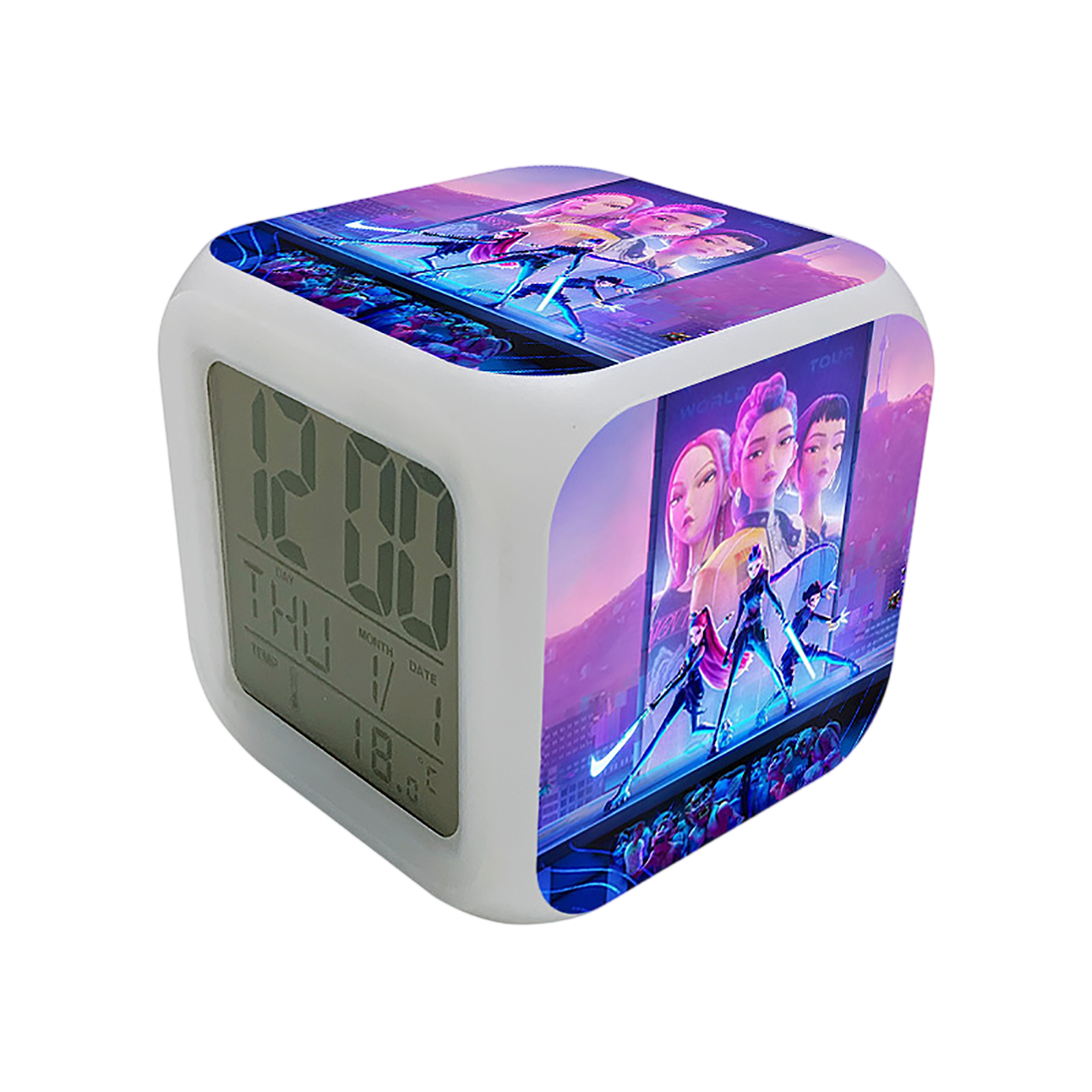 Pop Stars Demon-Hunter Kids Digital Alarm Clock With Night Light ...