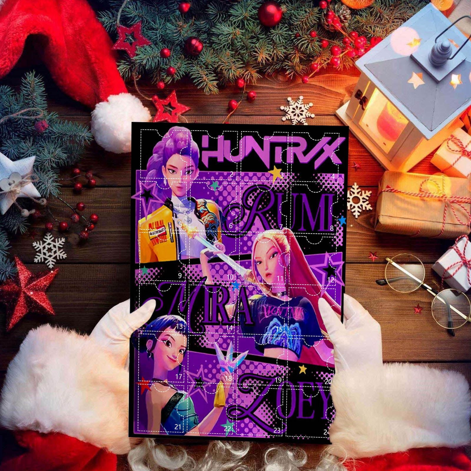 Pop Stars Demon Hunters Advent Calendar, 2025 Halloween Keychain ...