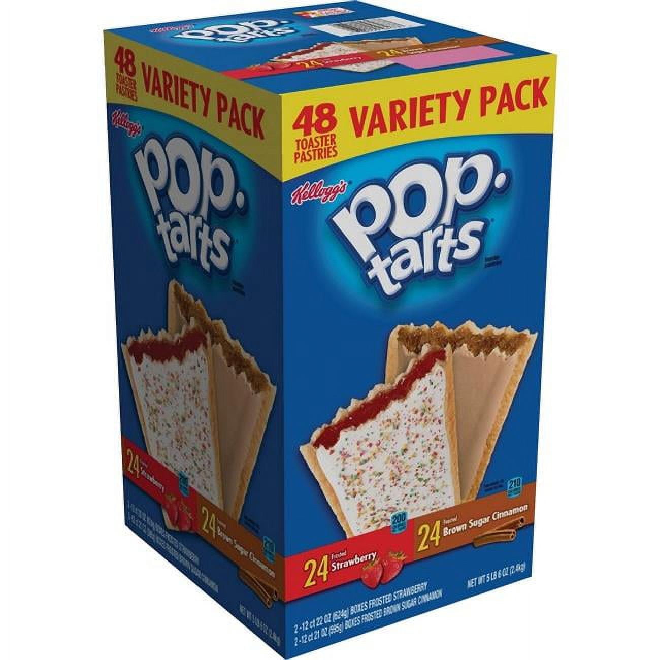Pop Tarts Frosted Strawberry Assorted Variety Pack - Box of 48 ...