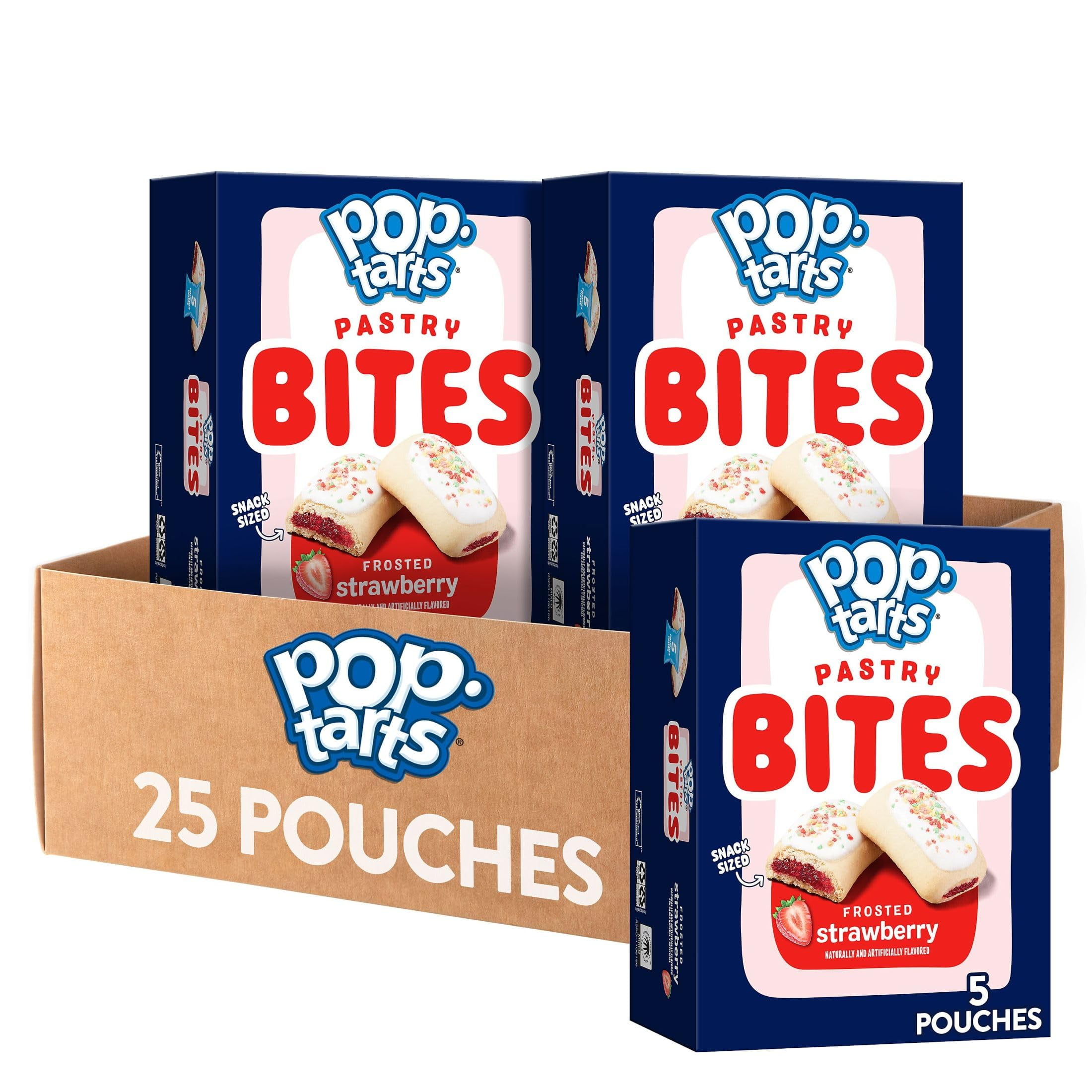 Pop-Tarts Baked Pastry Bites, BDF32 Kids Snacks, School Lunch, Frosted ...