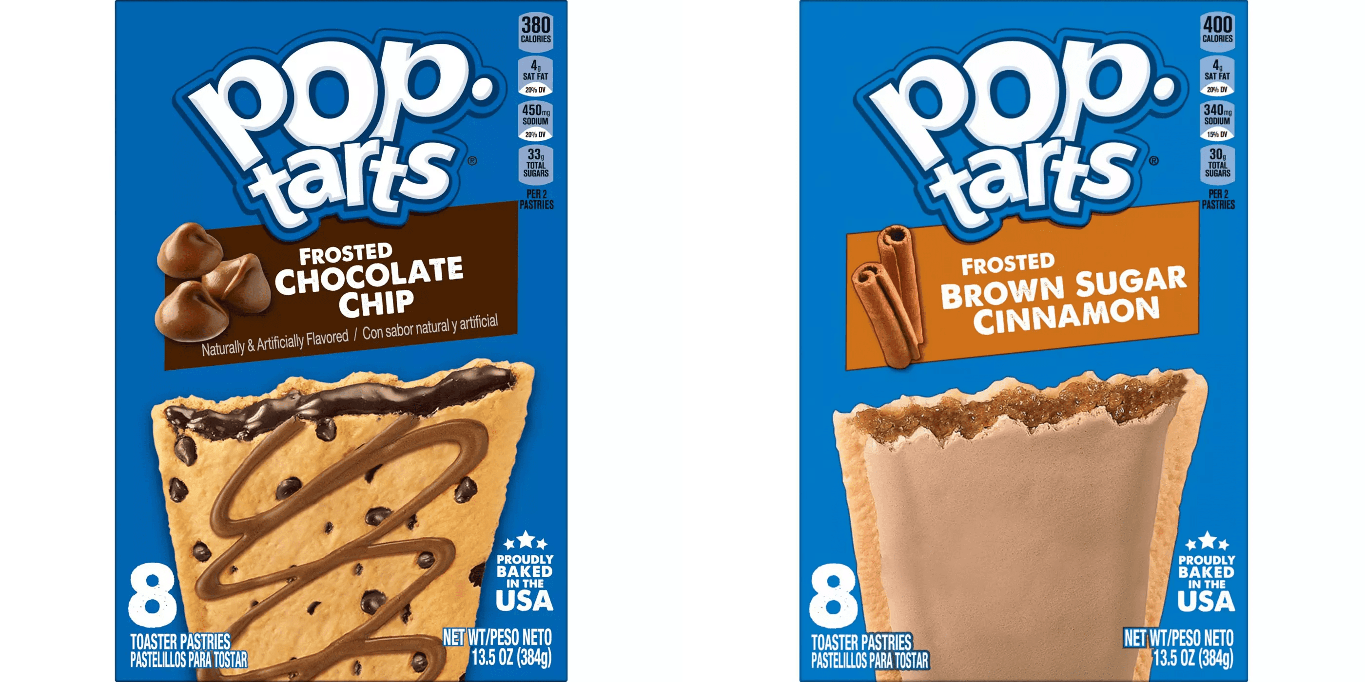 Pop-Tarts Chocolate Chip Drizzle Toaster Pastries, 13.5 oz, 8 ct Pop ...