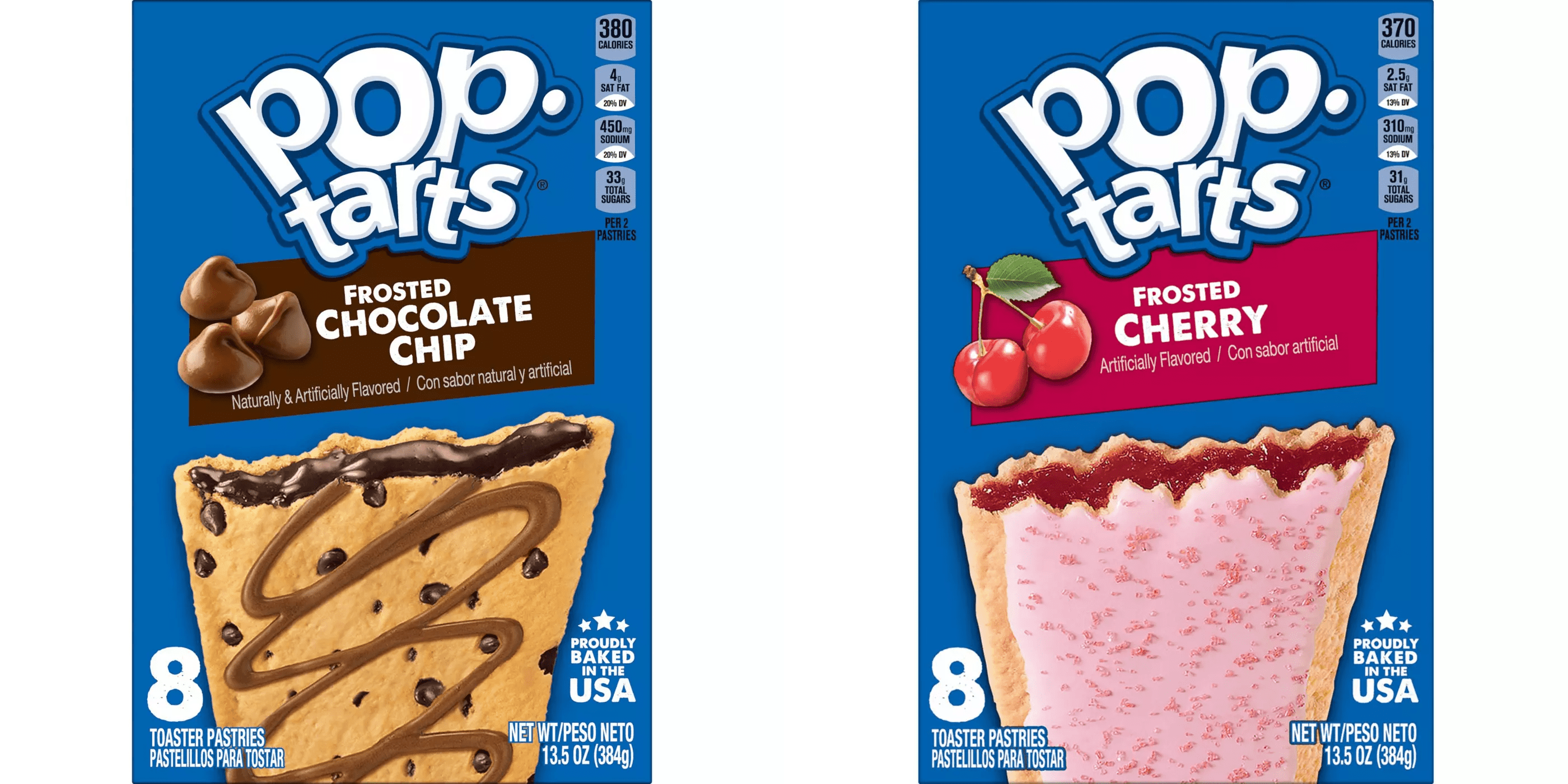 Pop-Tarts Chocolate Chip Drizzle Toaster Pastries, 13.5 oz, 8 ct Pop ...