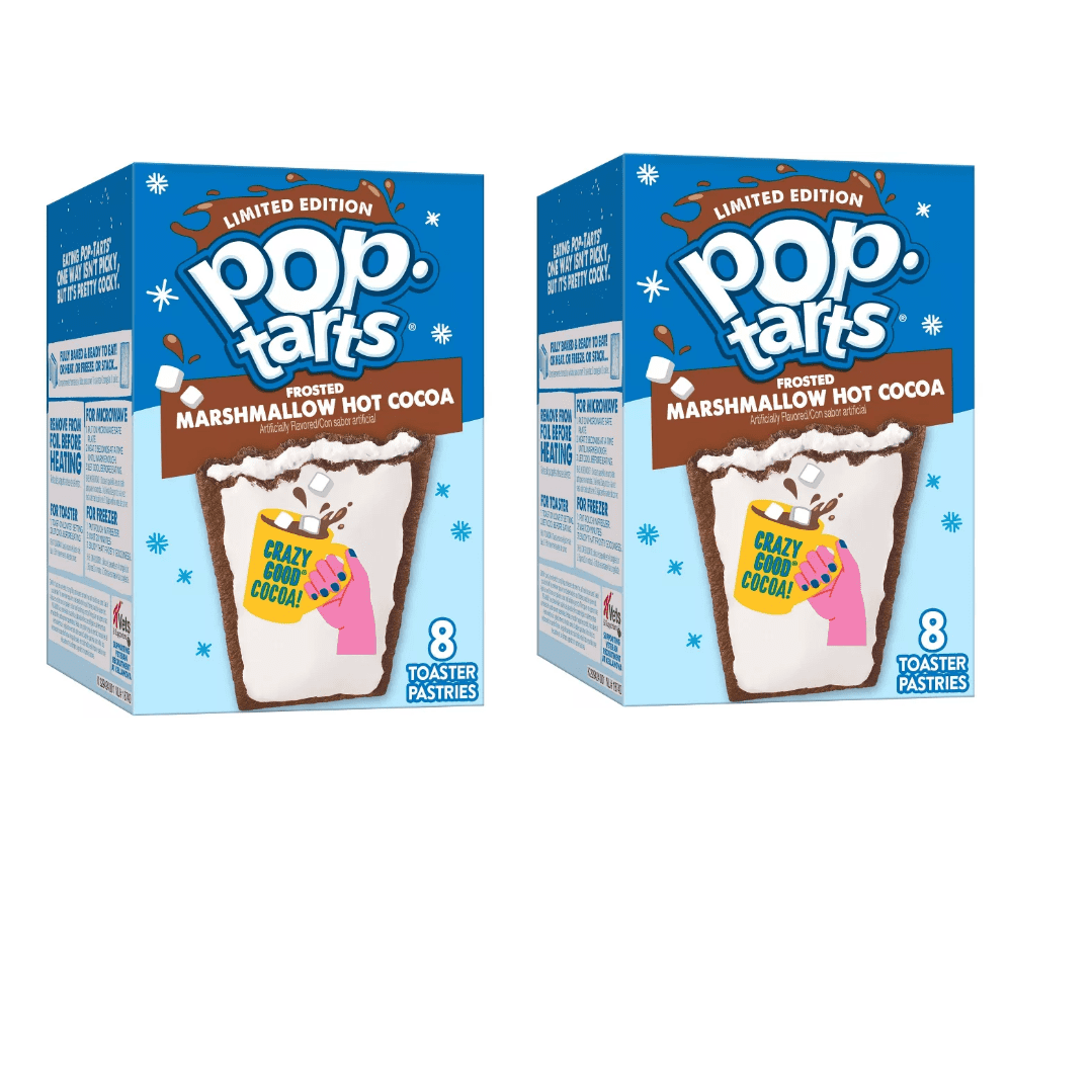 Pop-Tarts Chocolate Chip Drizzle Toaster Pastries 8ct Pack of 2 - Walmart.com