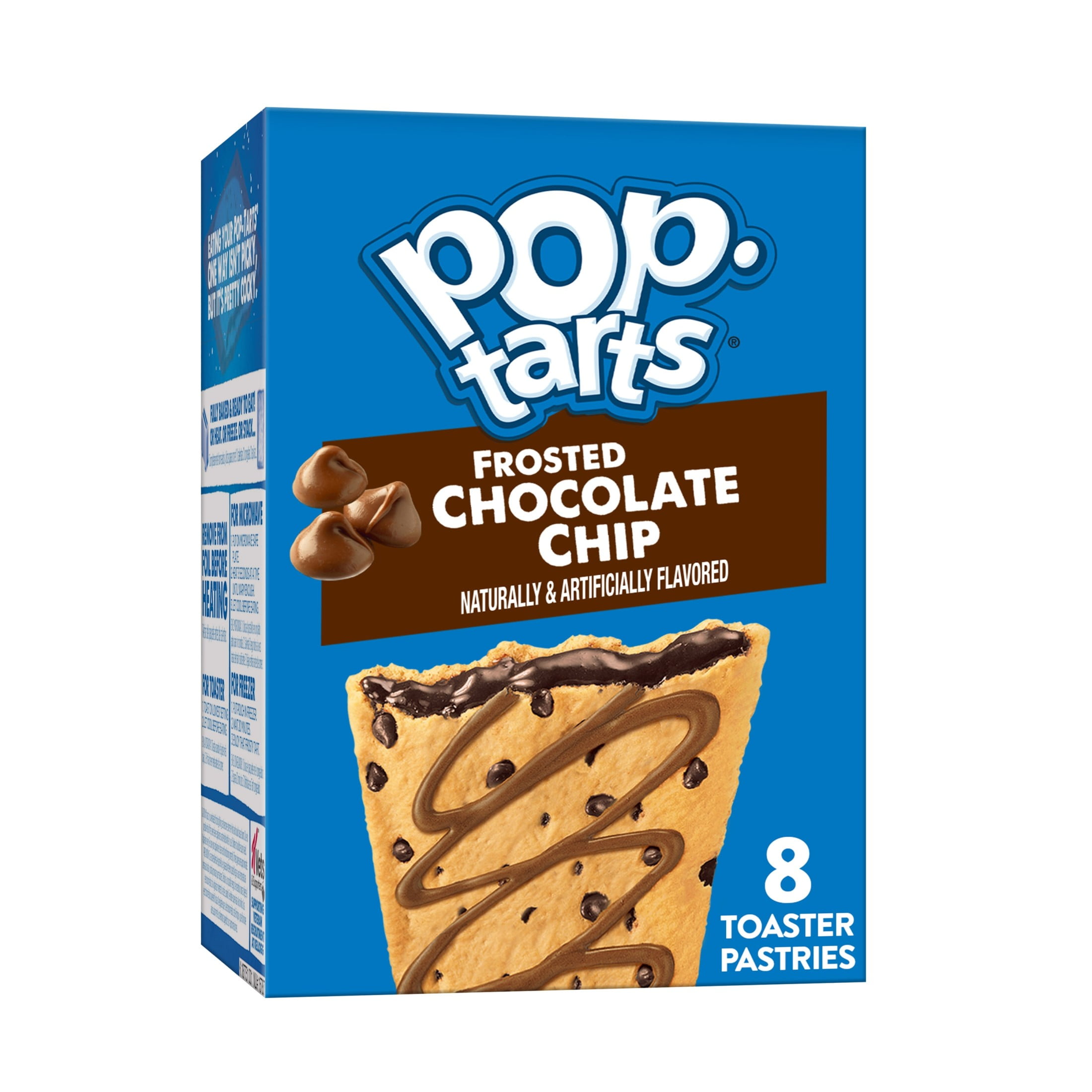 Pop-Tarts Frosted Chocolate Chip Drizzle Toaster Pastries, Ready-to-Eat ...
