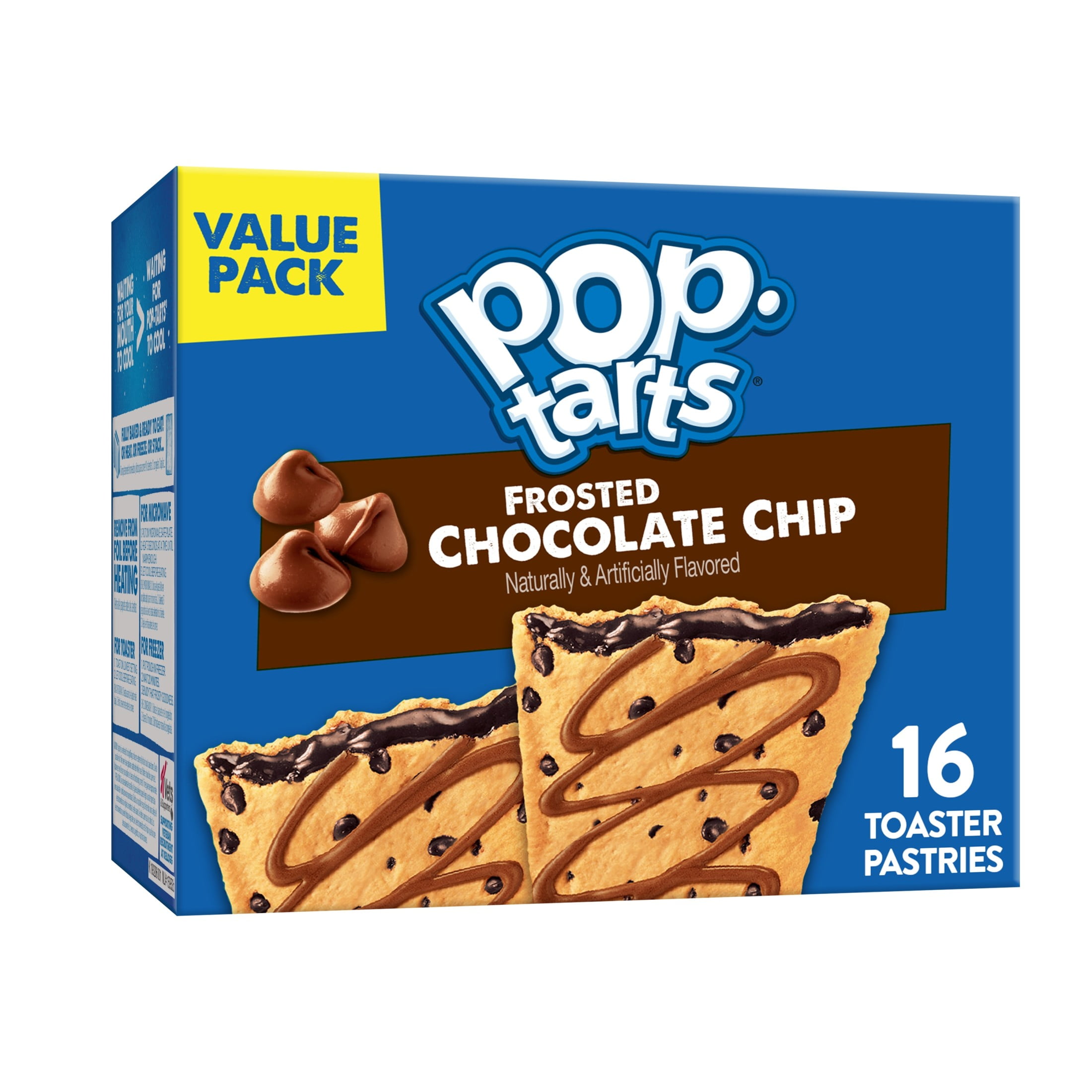 Pop-Tarts Ready-to-Eat Frosted Chocolate Chip Drizzle Toaster Pastries ...