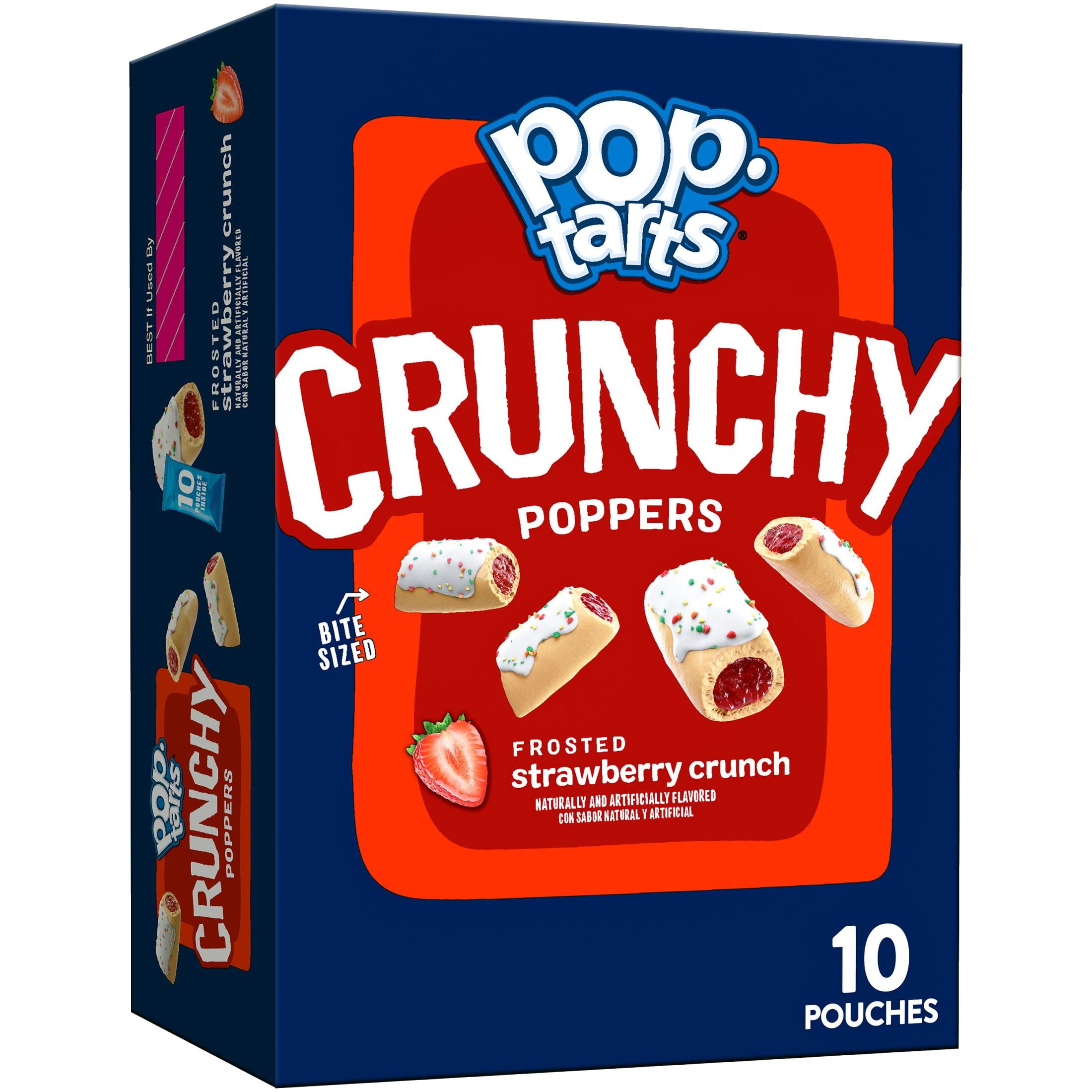 Pop-Tarts Crunchy Poppers Frosted Strawberry Crunch Filled Snack Pieces ...