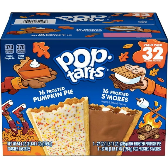 Pop-Tarts Fall Flavors Variety Pack, 32 ct - Walmart.com