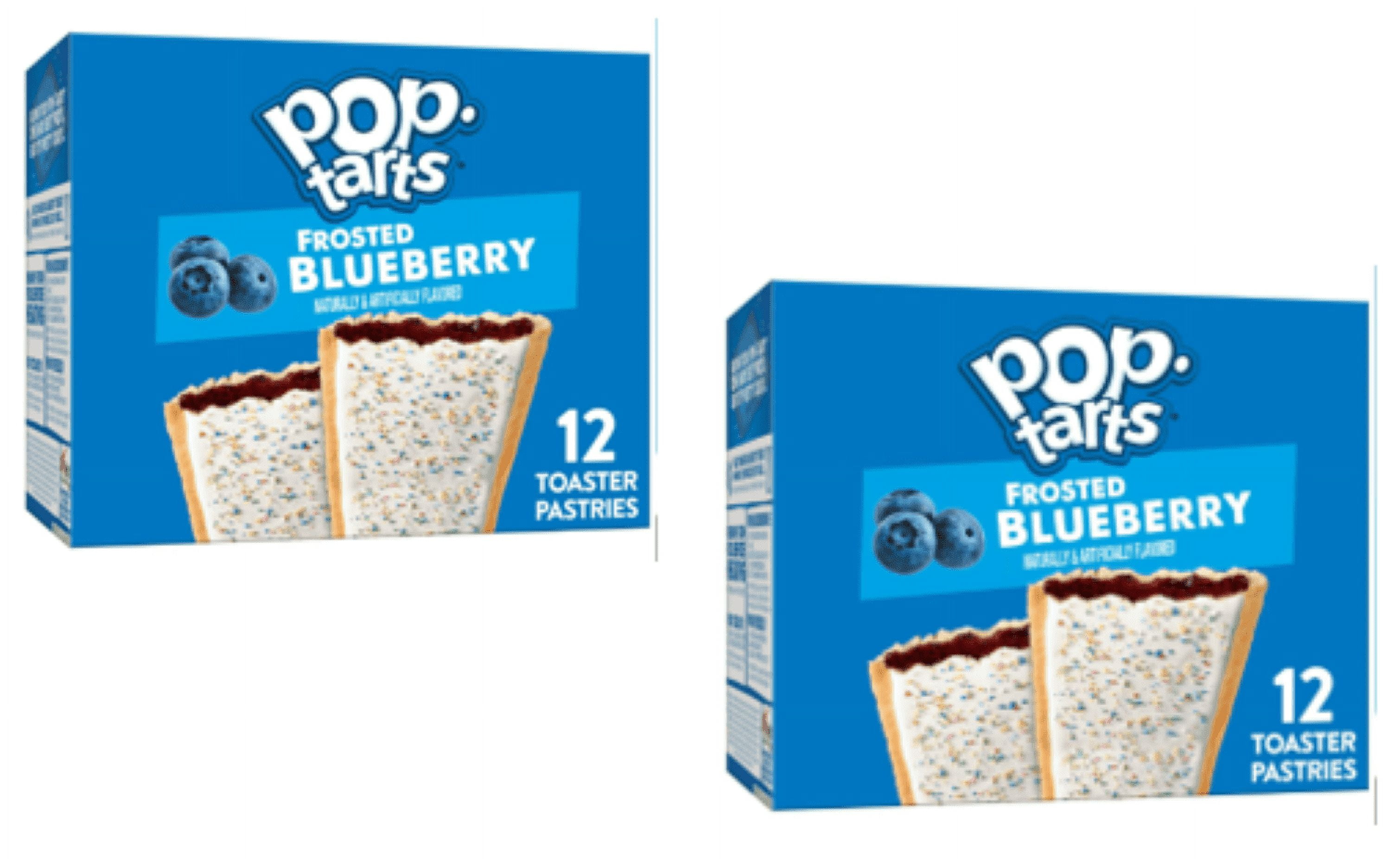 Pop-Tarts Frosted Blueberry Instant Breakfast Toaster Pastries, Shelf ...