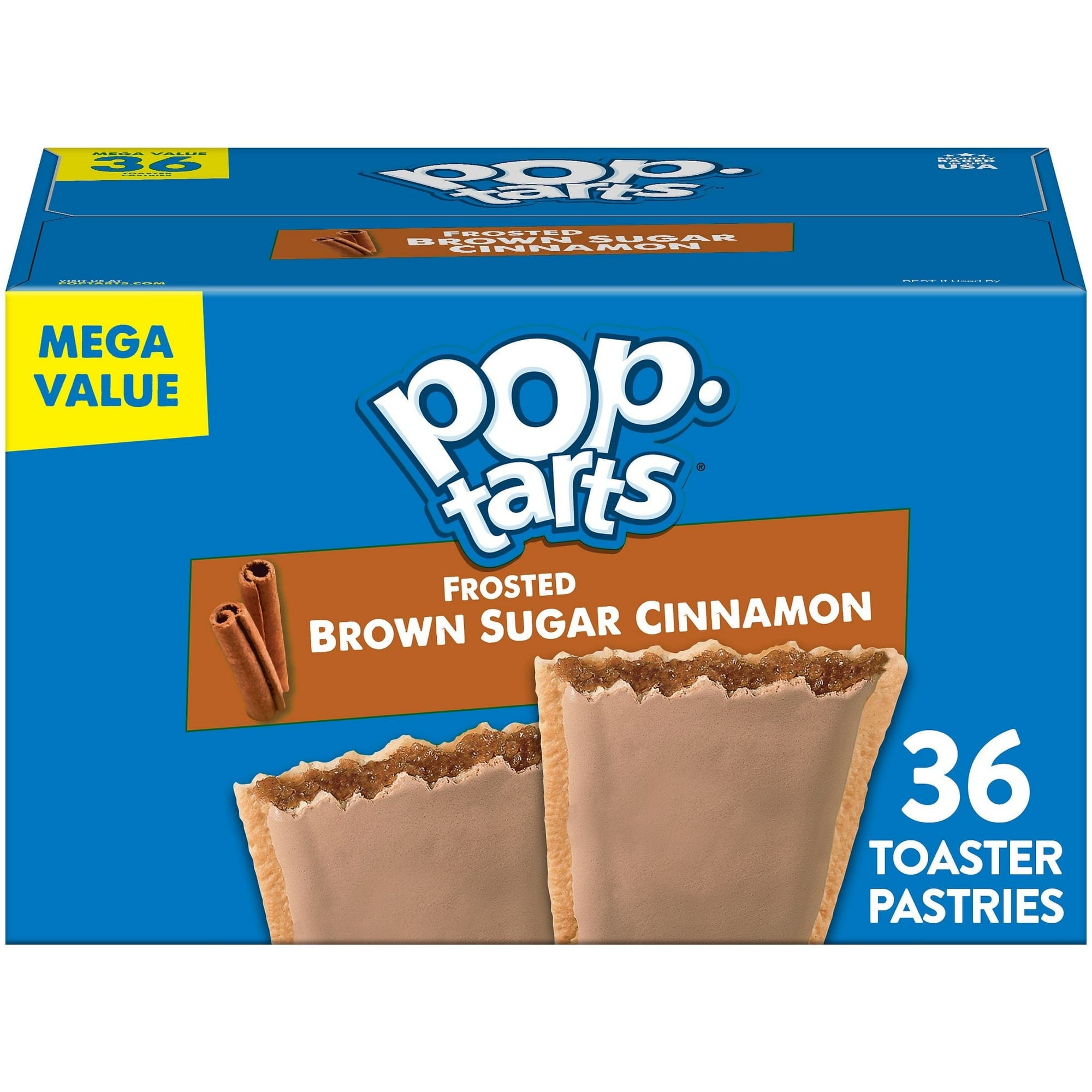 Pop-Tarts Frosted Brown Sugar Cinnamon Toaster Pastries, Breakfast ...