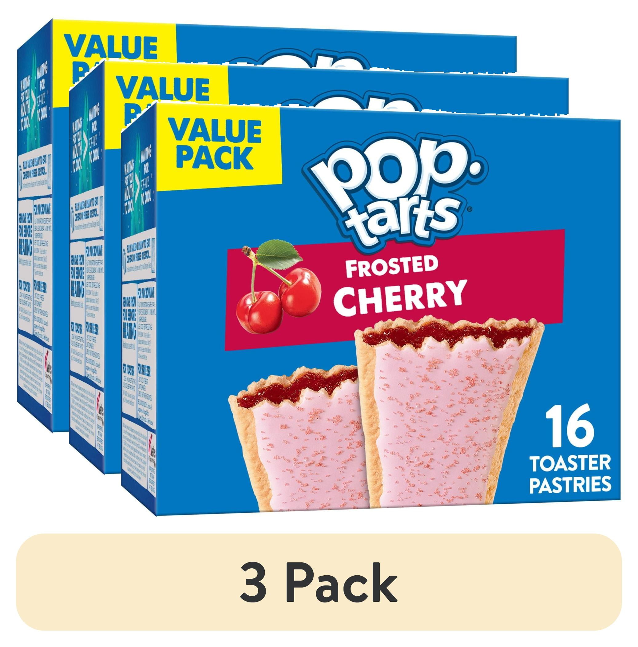 (3 pack) Pop-Tarts Frosted Cherry Toaster Pastries, Breakfast Foods ...