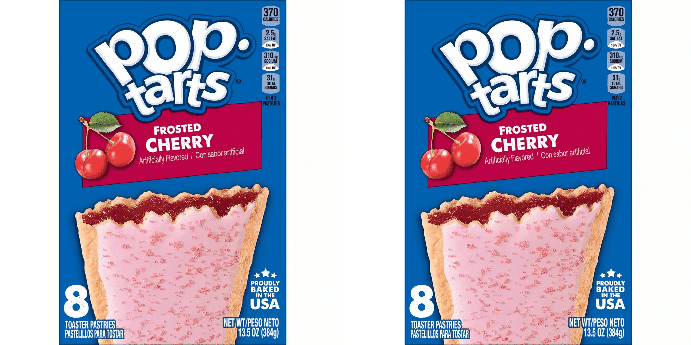 Pop-Tarts Frosted Cherry Toaster Pastries, 13.5 oz, 8 ct pack of 2 ...
