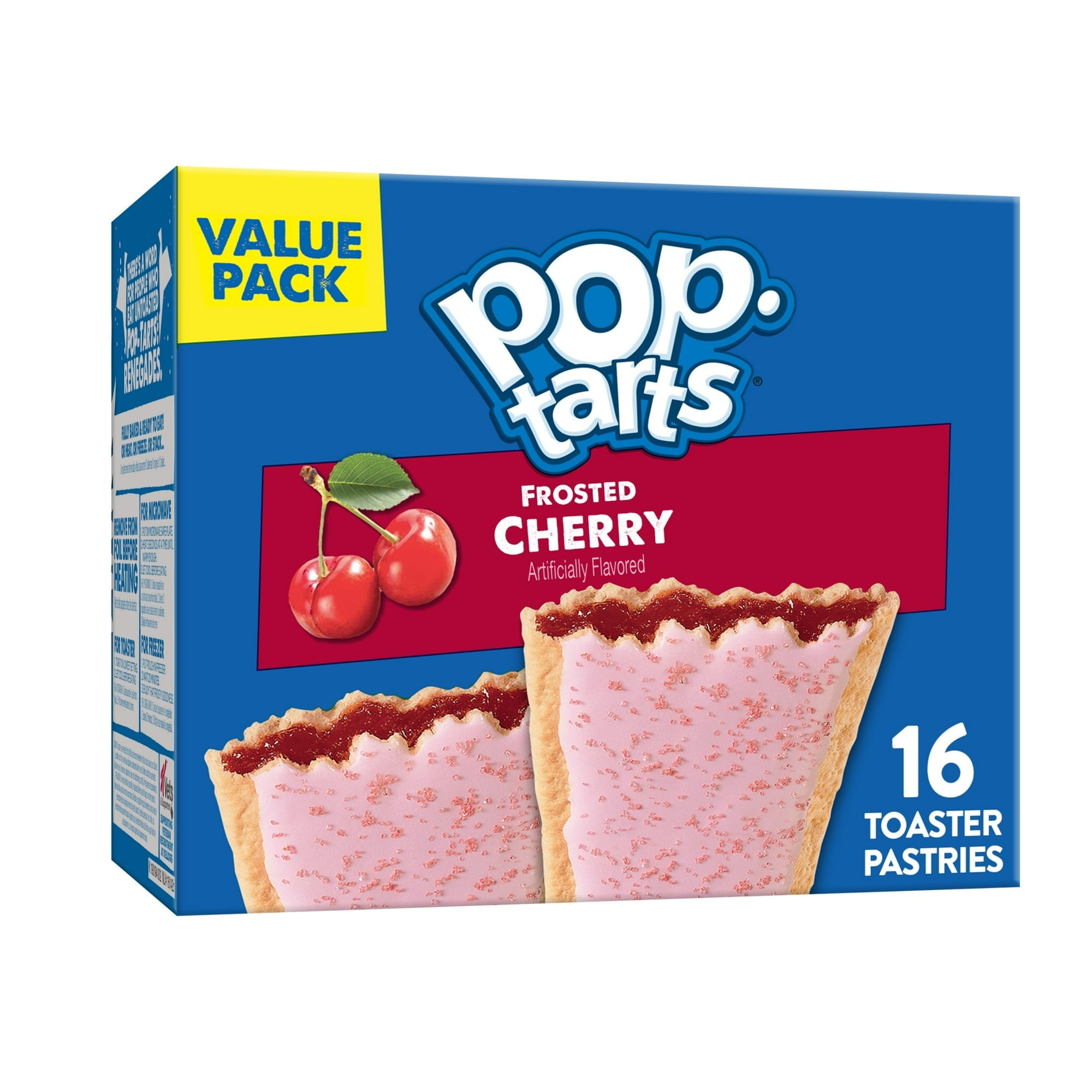 Pop-Tarts Frosted Cherry Toaster Pastries, Breakfast Foods, Shelf ...