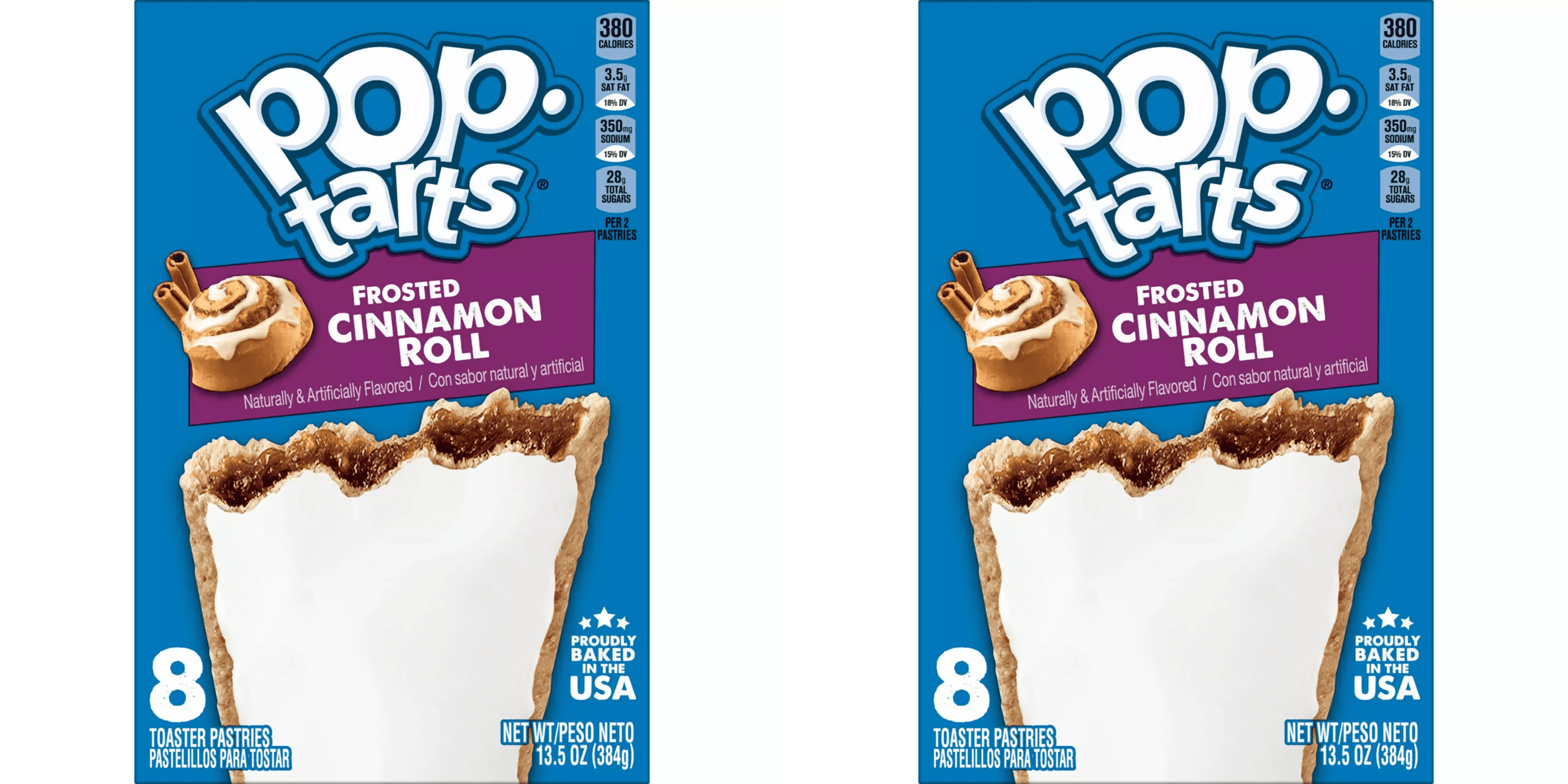 Pop-Tarts Frosted Cinnamon Roll Toaster Pastries, 8 ct pack of 2 ...