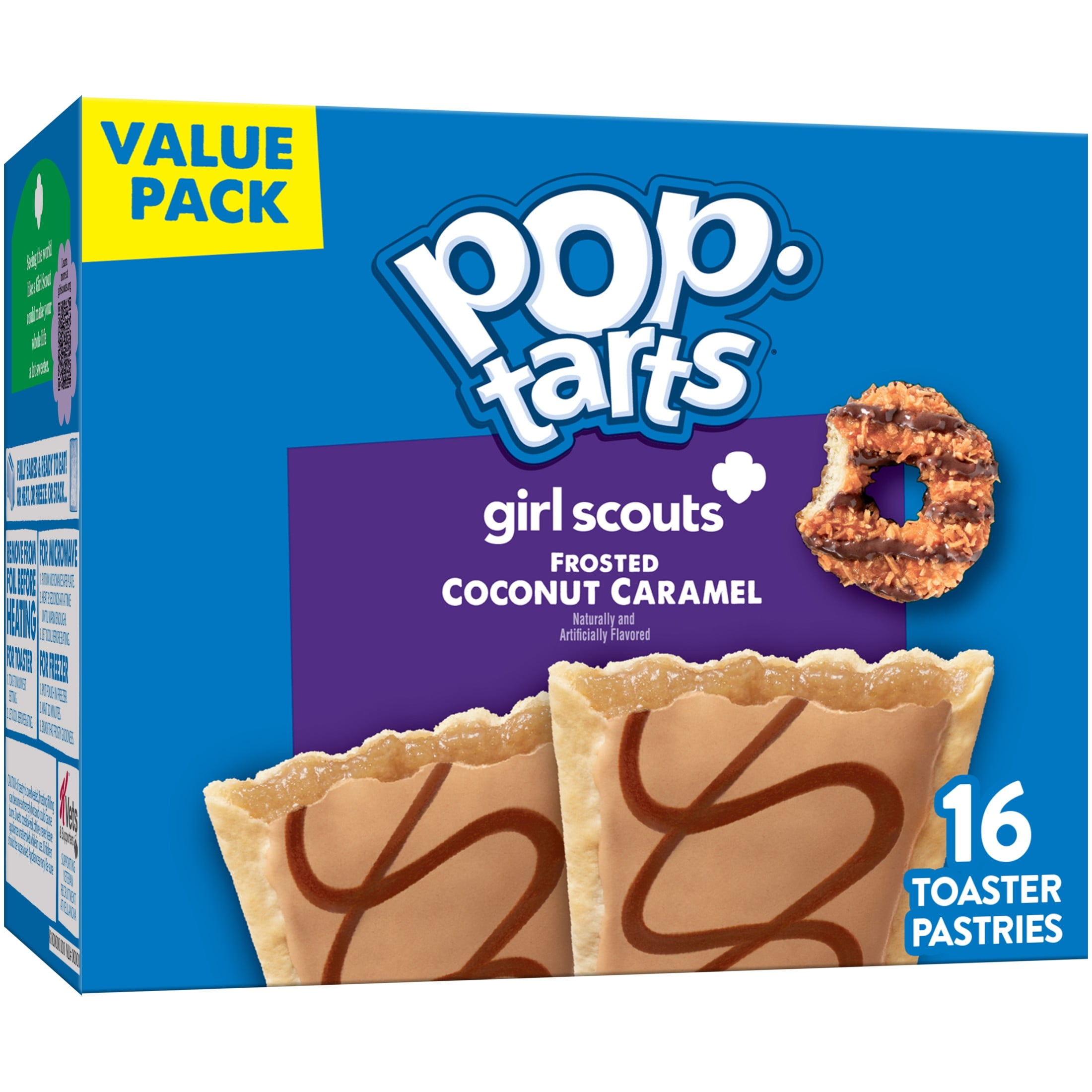Pop-Tarts Frosted Coconut Caramel Toaster Pastries, Breakfast Foods ...