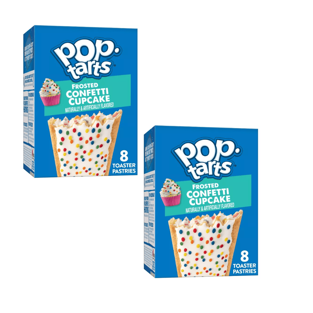 Pop-Tarts Frosted Confetti Cupcake Pastries 13.5oz Pack of 2 - Walmart.com