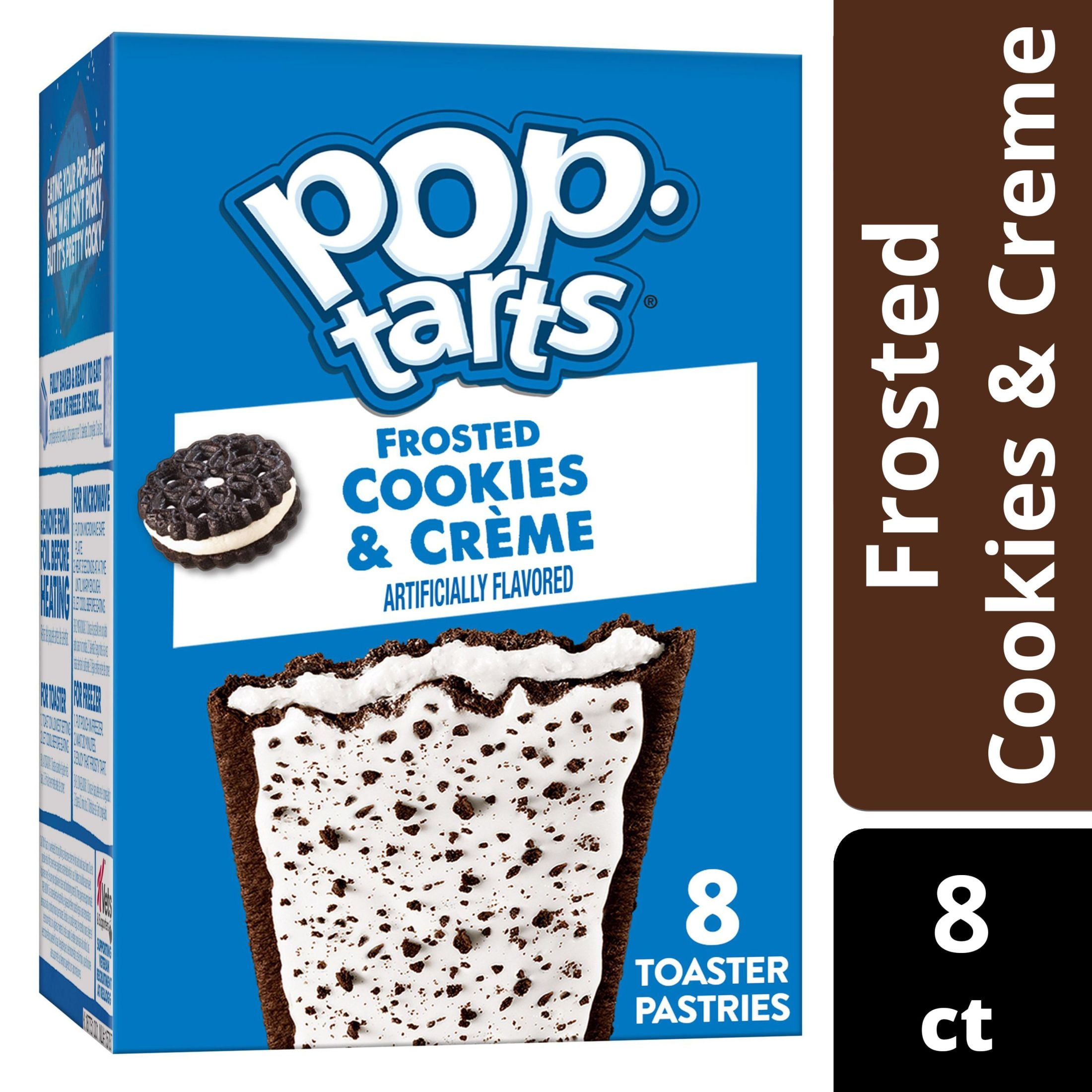 Pop-Tarts Frosted Cookies and Creme Instant Breakfast Toaster Pastries ...