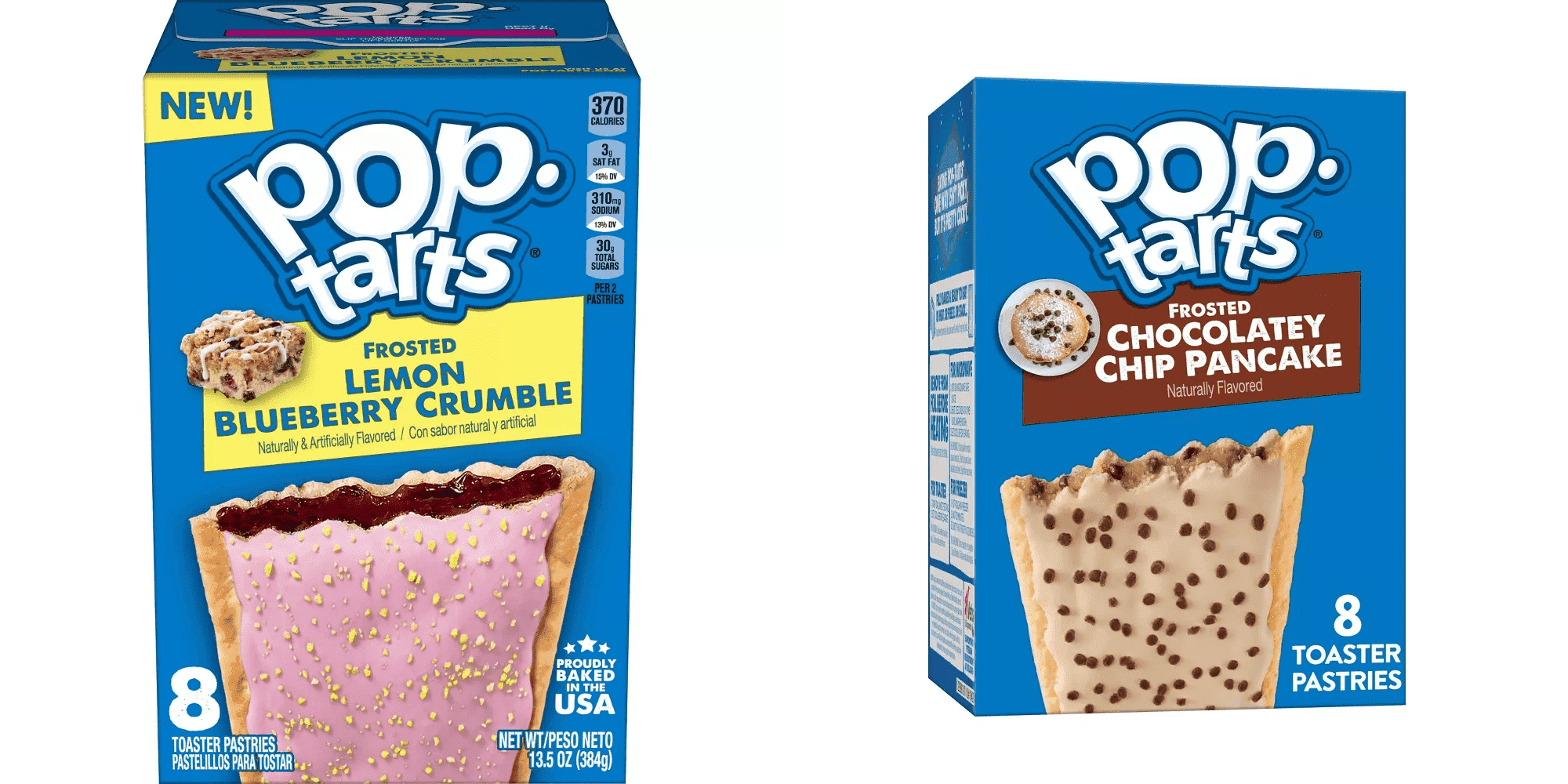 Pop-Tarts Frosted Lemon Blueberry Crumble Filling Toaster Pastries - 13 ...
