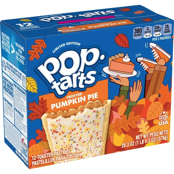 Pop-Tarts Frosted Pumpkin Pie Pastries Limited Edition - 12ct / 20.3oz ...