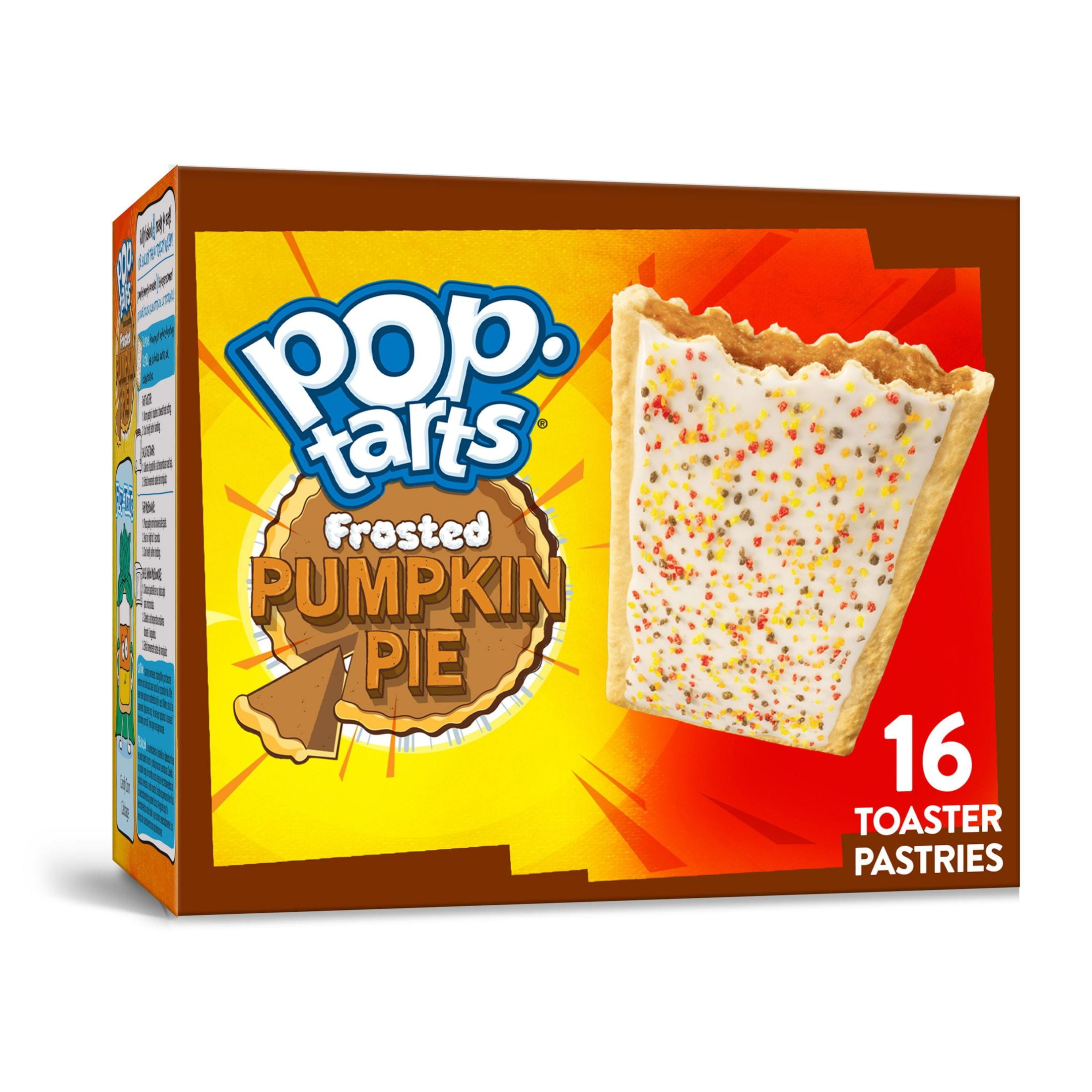 Pop-Tarts Frosted Pumpkin Pie Toaster Pastries, Shelf-Stable, Ready-to ...