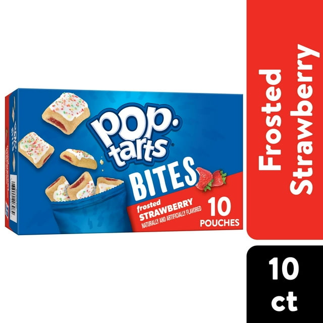 Pop-Tarts Frosted Strawberry Instant Breakfast Baked Pastry Bites ...
