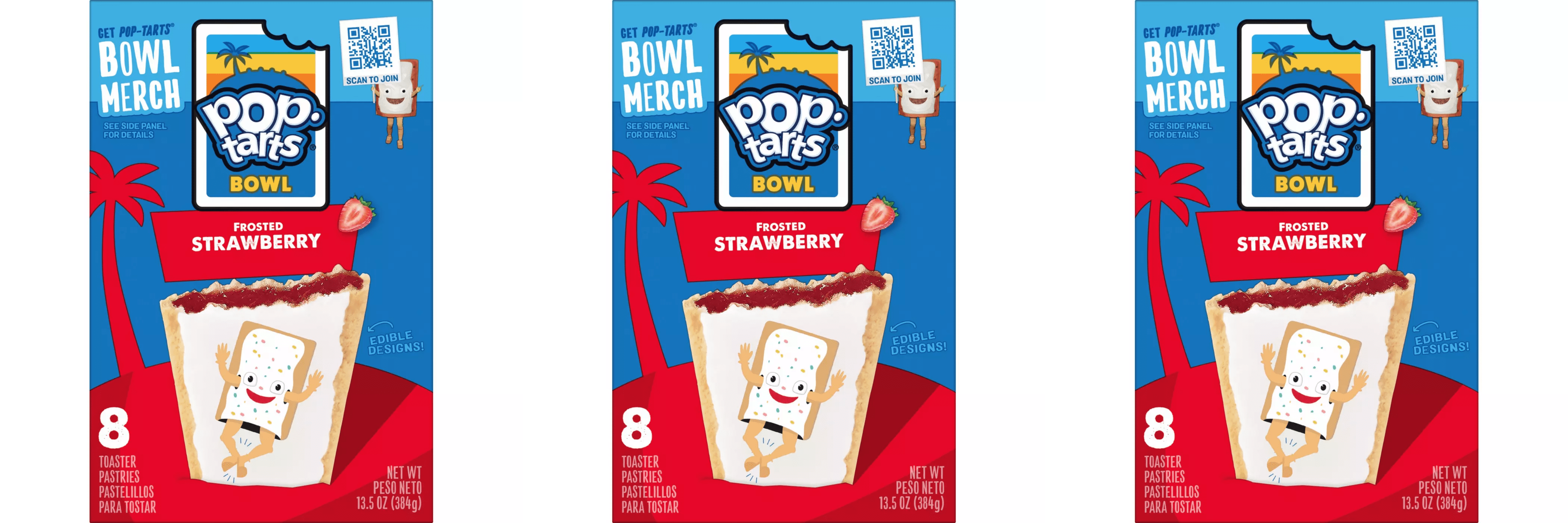 Pop-Tarts Frosted Strawberry Toaster Pastries, 13.5 oz, 8 ct pack of 3 ...