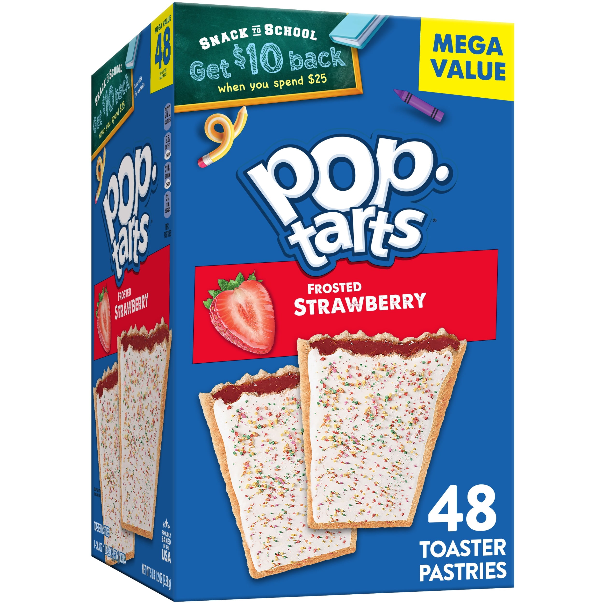 Pop Tarts Frosted Strawberry Toaster Pastries Breakfast Foods Shelf