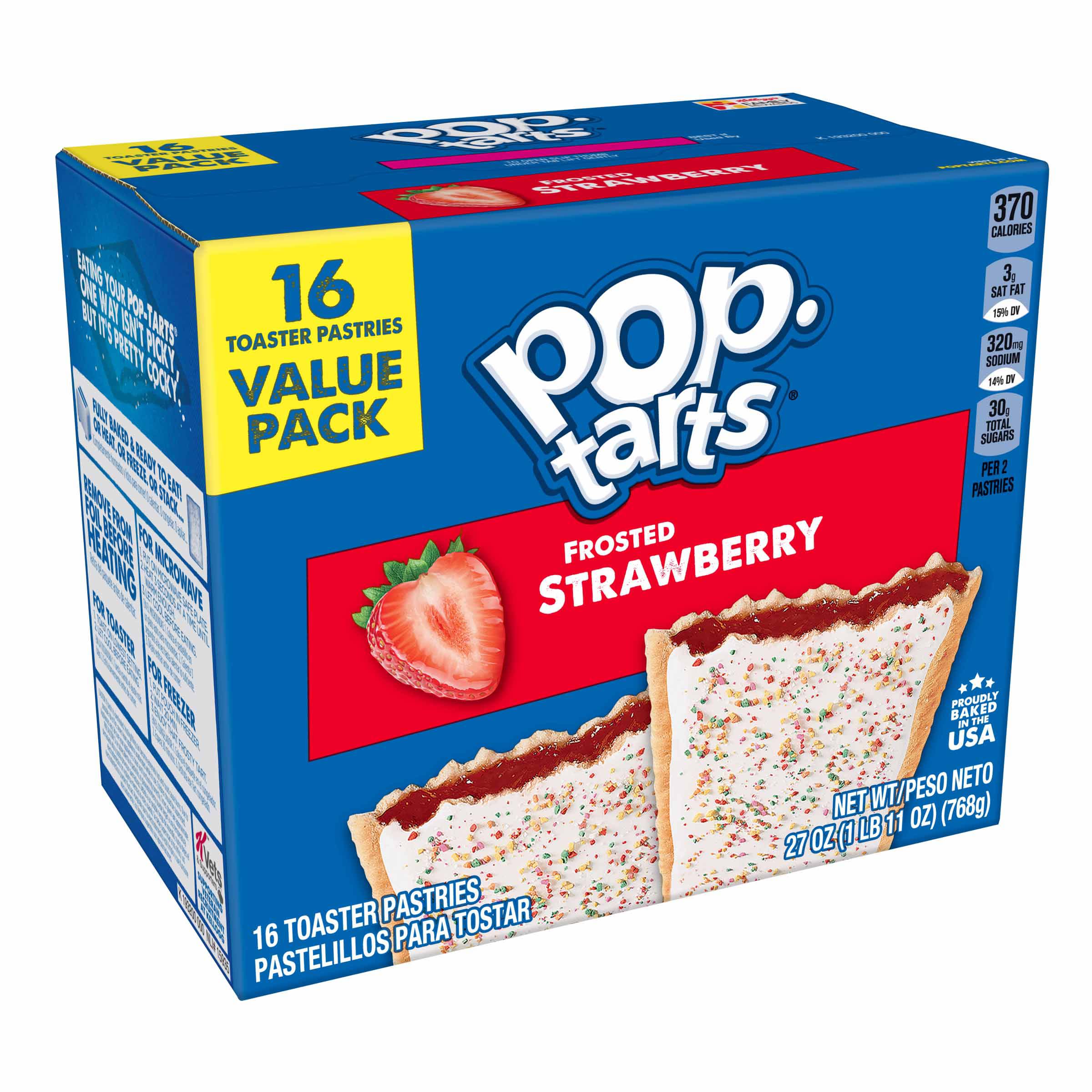 Pop-Ups Toaster Pastries, Frosted Strawberry Sugar, 11 Oz - Walmart.com